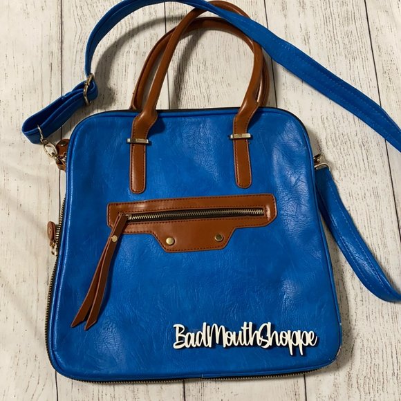 Street Level | Bags | Street Level Francescas Bright Blue Faux Leather ...